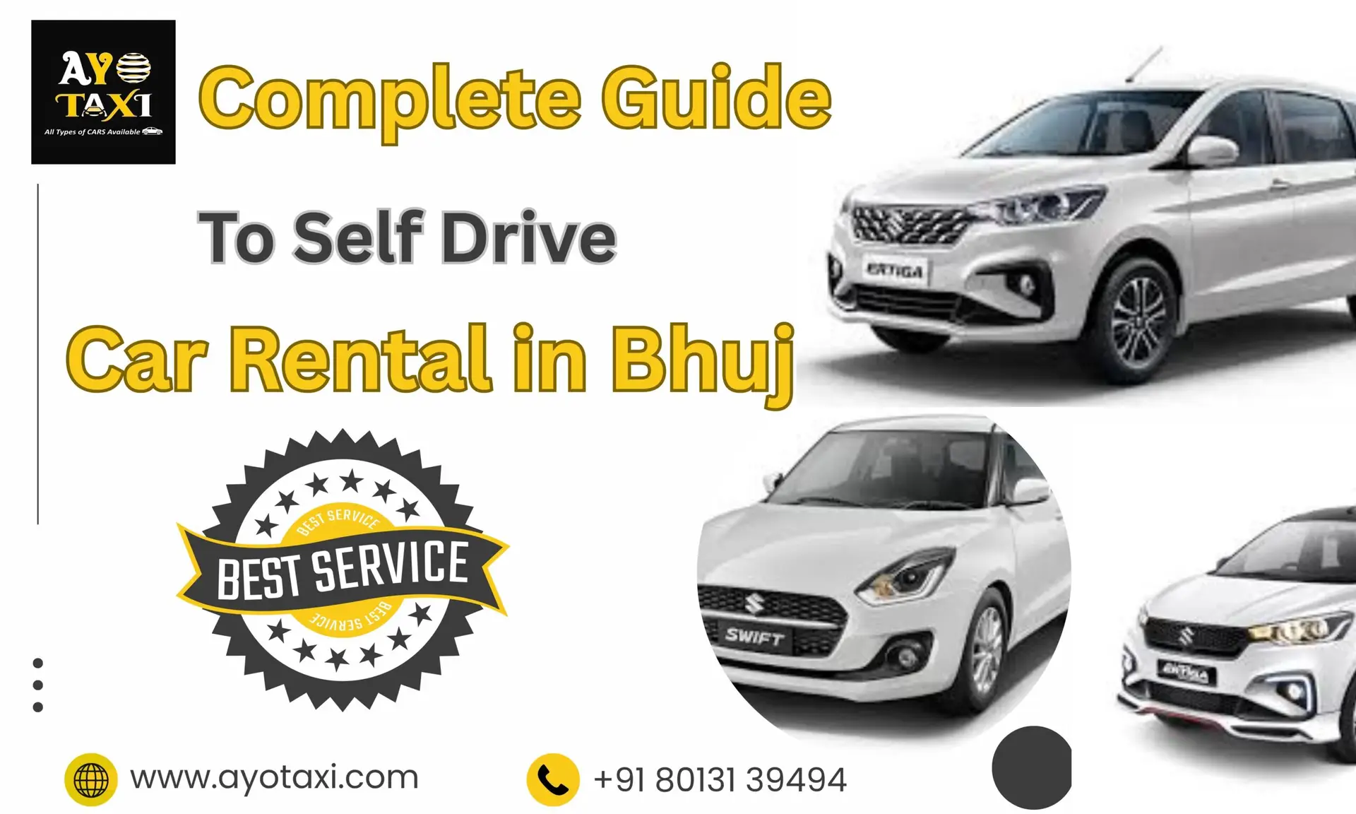 Complete Guide to Self Drive Car Rental in Bhuj – Ayo Taxi