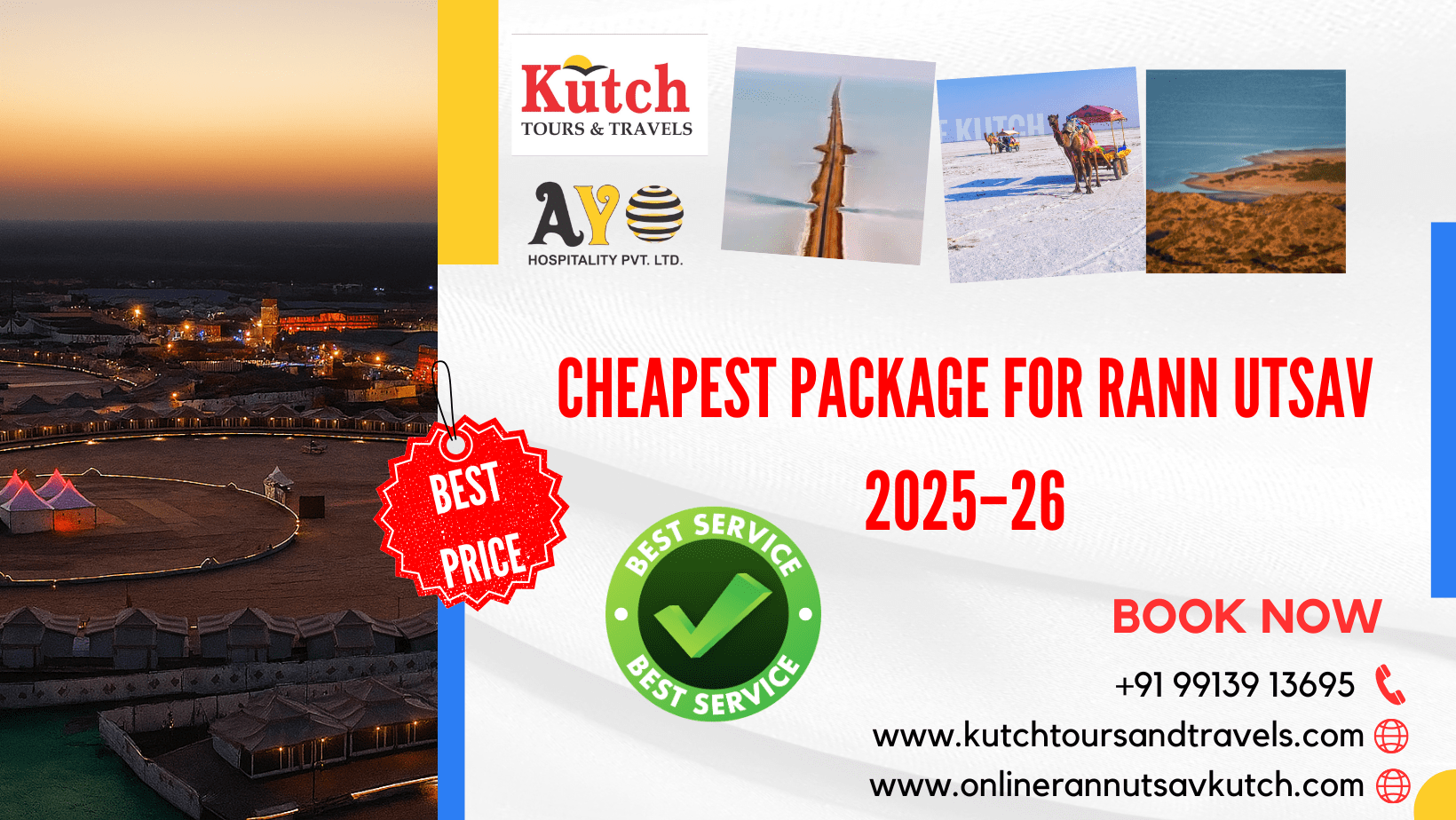 Cheapest Package for Rann Utsav 2025 -2026 White Desert, Dholavira ...